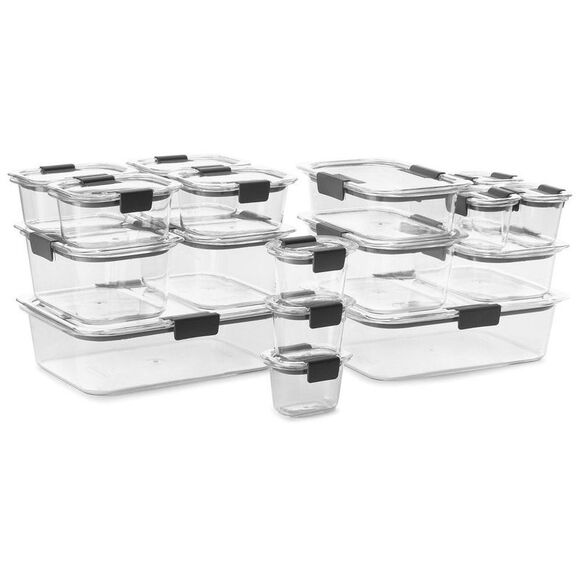 Rubbermaid | Kitchen | Rubbermaid Brilliance 36pc Plastic Food Storage ...